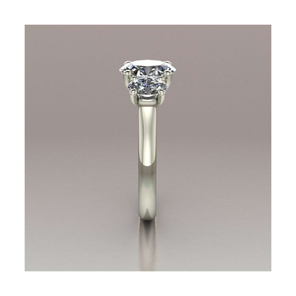 Anello trilogy diamanti GIA ct 2.10 G-IF